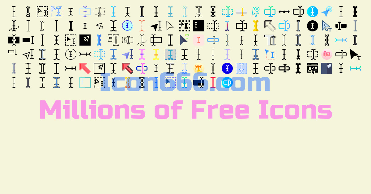 Text Cursor Icons — Free SVG Downloads