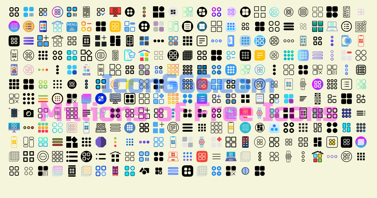 Application Menu icons — free SVG downloads