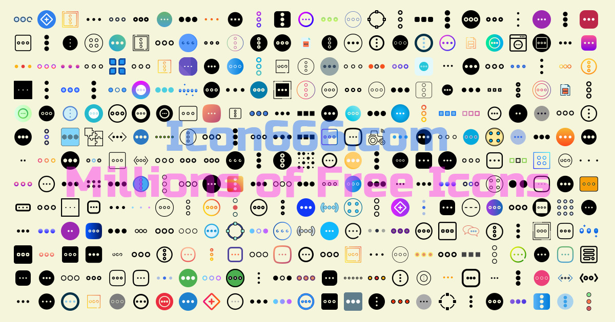 Ellipsis icons collection — download free SVGs