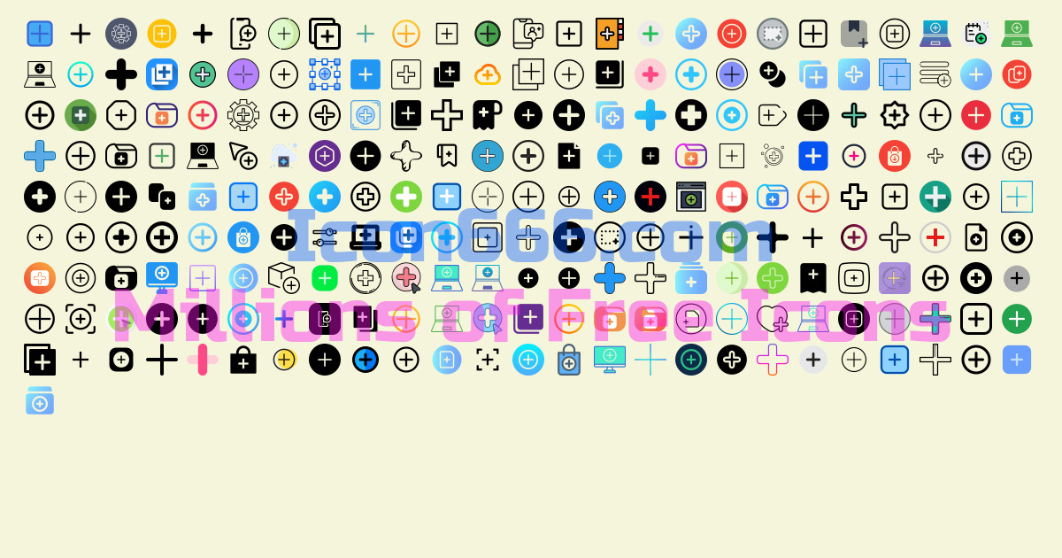 Free Add Icons in SVG & PNG for Any Project