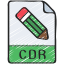CDR文件图标 — 免费SVG和PNG下载